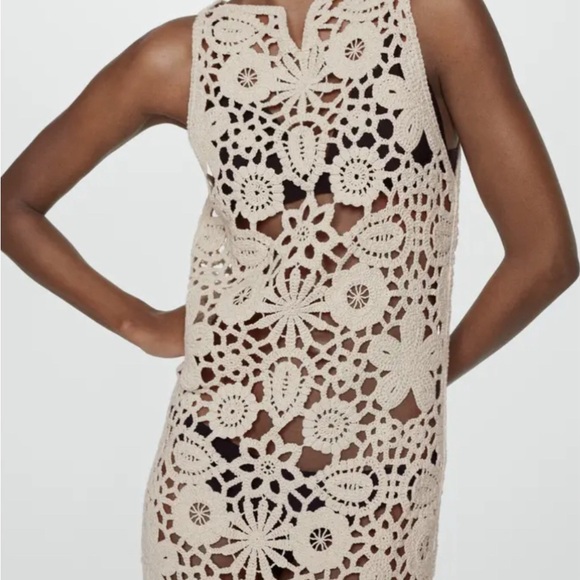 Mango | Dresses | Mango Mng Crochet Midi Dress | Poshmark